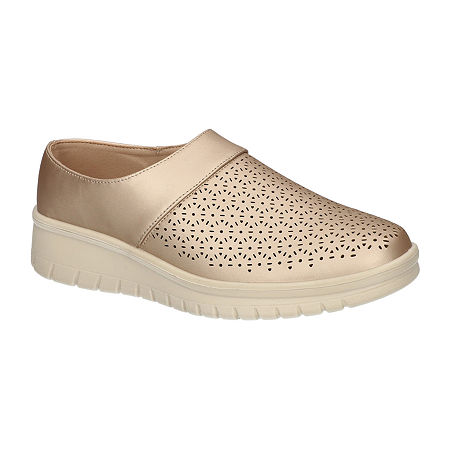 Easy Street Aretha Comfort Mules - Gold