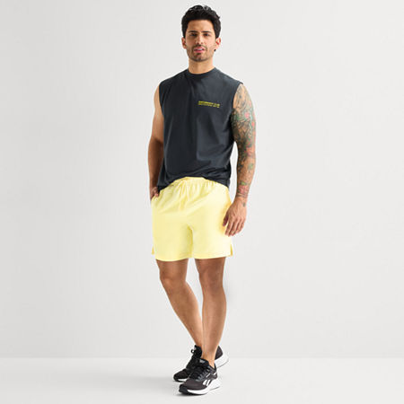 Click here for Xersion Mens 7 Workout Shorts  X-large  Yellow prices