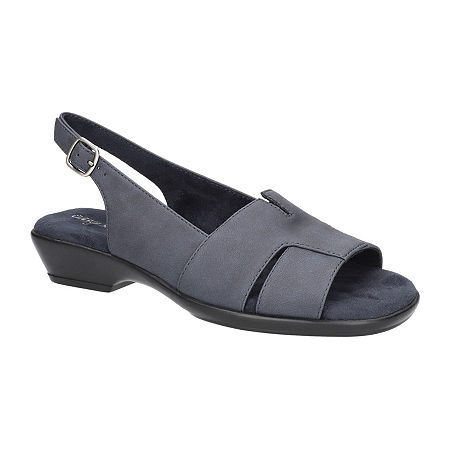 Easy Street Corbett Slingback Sandals - Navy
