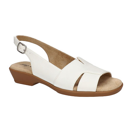 Easy Street Corbett Slingback Sandals - White