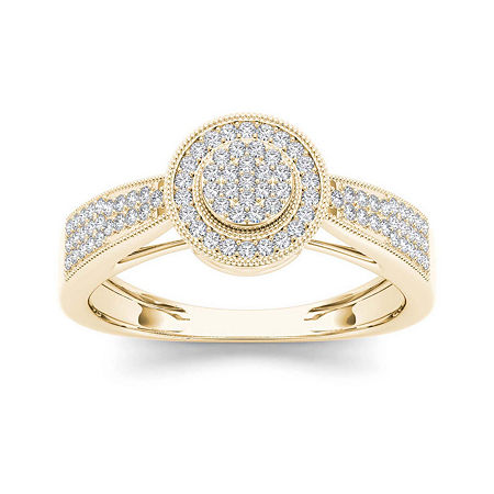 Click here for 1/4 CT.T.W. Natural Diamond 10K Yellow Gold Engage... prices