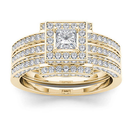Click here for 1 1/2 CT.T.W. Natural Diamond 14K Yellow Gold Brid... prices