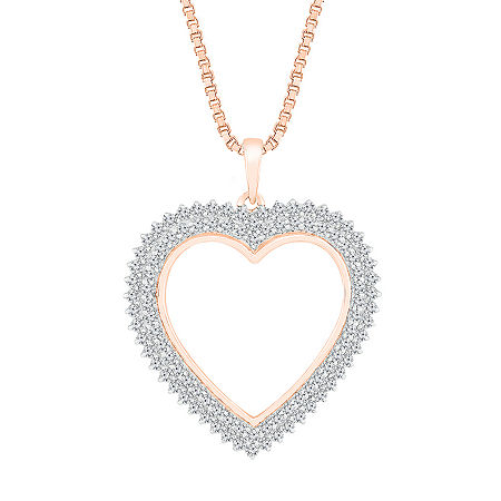 Click here for Womens 1 CT. T.W. Natural White Diamond 10K Rose G... prices