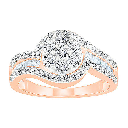 Click here for Womens 1 CT. T.W. Natural White Diamond 10K Rose G... prices
