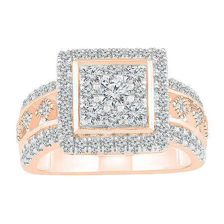 Click here for Womens 1 CT. T.W. Natural White Diamond 10K Rose G... prices