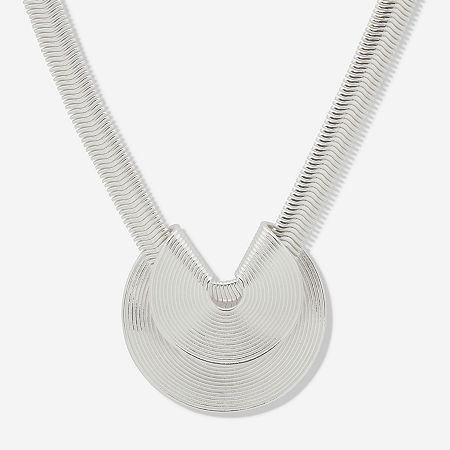 Click here for Worthington Silver Tone Womens Round 17 Inch Penda... prices