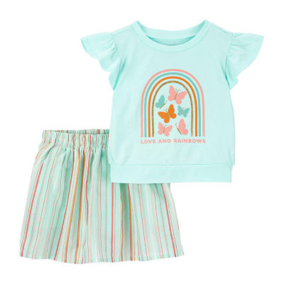 Carter's Baby Girls 2-pc. Skort Set, Color: Blue - JCPenney