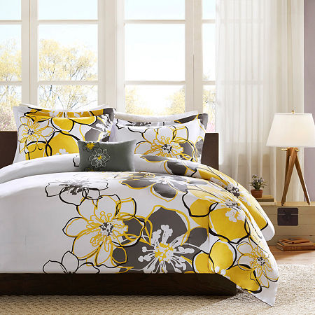 Intelligent Design Allison 4-Pc. Comforter Set  Full/Queen - Yellow