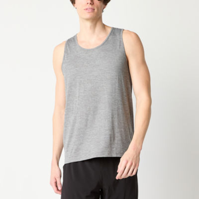 Xersion Mens Round Neck Sleeveless Active Tank Top, Color: Grey Heather ...