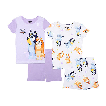 Click here for Little & Big Kid Girls Bluey Crew Neck Short Sleev... prices