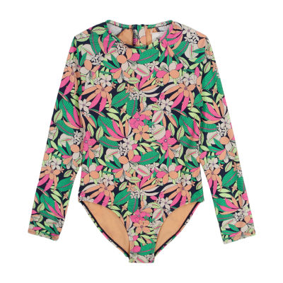 Roxy Big Girls Palm Song Onesie, Color: Mood Indigo - JCPenney