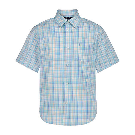 Click here for IZOD Big Kid Boys Short Sleeve Regular Fit Button-... prices
