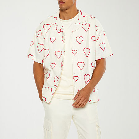 Click here for Forever 21 Mens Short Sleeve Button-Down Shirt  La... prices