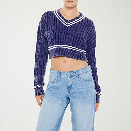 Click here for Forever 21 Juniors Womens V Neck Long Sleeve Pullo... prices