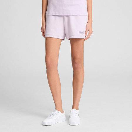 Click here for PUMA Womens French Terry Pull-On Short  Small  Pur... prices