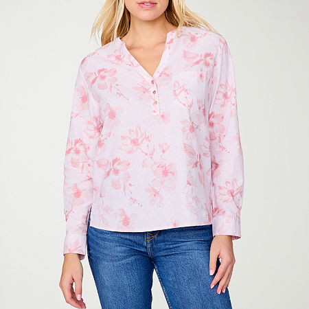 Click here for Free Country Womens Split Crew Neck Cuffed Long Sl... prices