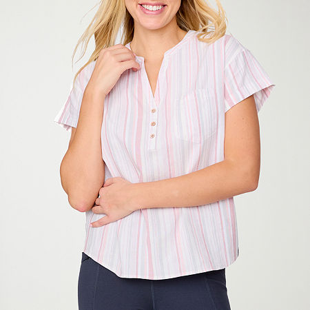 Click here for Free Country Womens Easy Breezy Shirt - Cameo pink... prices