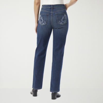Gloria Vanderbilt Womens High Rise Regular Fit Jean, Color: Ulm - JCPenney