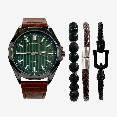 Click here for U.S. Polo Assn. Mens Brown 4-pc. Watch Boxed Set U... prices