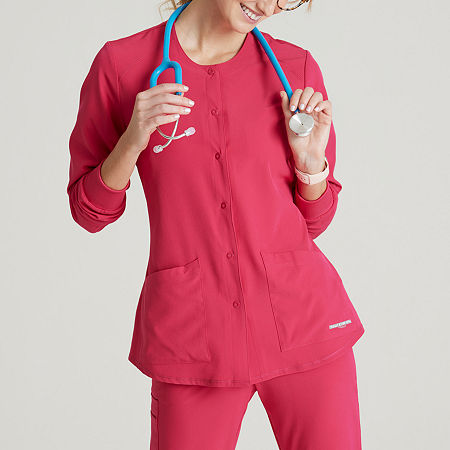 Click here for Skechers Sk401 Stability 2-Pocket Crewneck Snap-Fr... prices