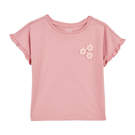 Click here for Carters Toddler Girls Round Neck Short Sleeve T-Sh... prices