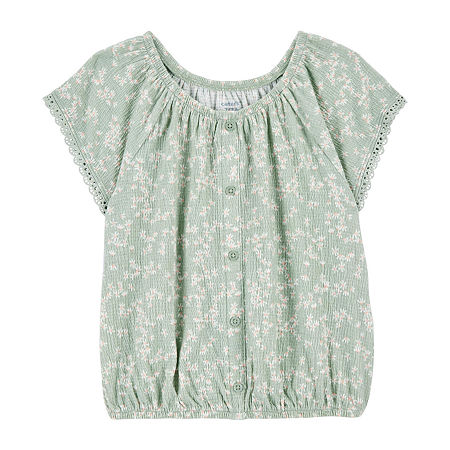 Click here for Carters Little & Big Kid Girls Scoop Neck Short Sl... prices