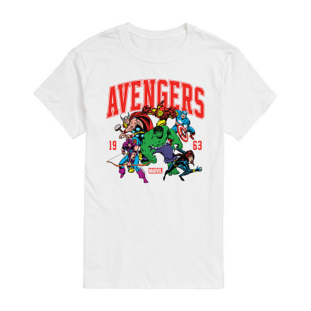 Airwaves Mens The Avengers Short Sleeve T-Shirt - White