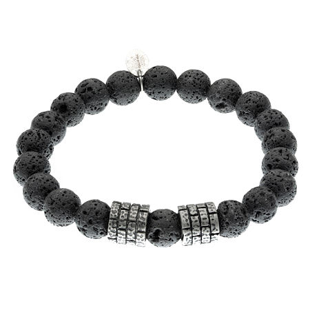 Click here for Mens Stainless Steel Beaded Bracelet  One Size prices