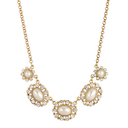 Click here for 1928 Gold Tone Womens 16 Inch Collar Necklace  One... prices