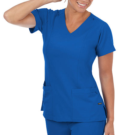 Click here for Jockey 2306 Womens V Neck Short Sleeve Stretch Fab... prices