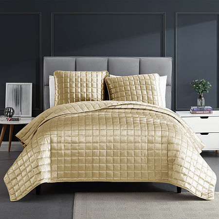 Riverbrook Home Lyndon 3 Piece Coverlet Set  Full/Queen - Gold