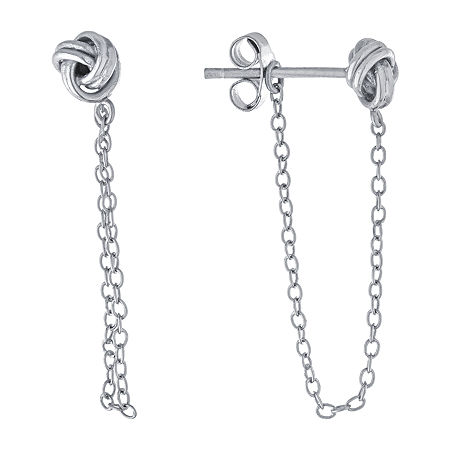 Click here for Silver Treasures Sterling Silver Knot Drop Earring... prices