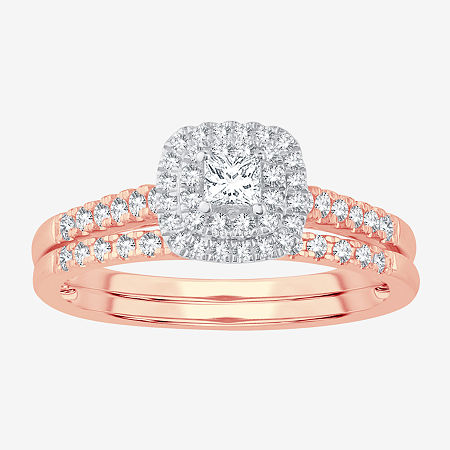 Click here for 1/2 CT.T.W. Natural Diamond Cushion Shape Side Sto... prices