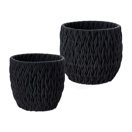 Click here for Baum Vertical Weave Round Rope Basket  One Size  B... prices