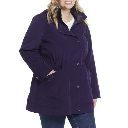 Click here for Gallery Womens Plus Midweight Raincoat  1x  Purple prices