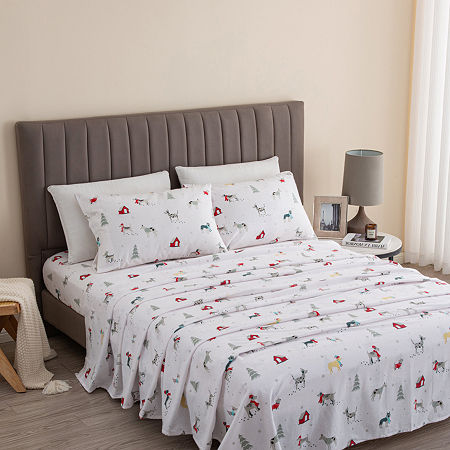 Click here for Linery Cotton Holiday Print Flannel Wrinkle Resist... prices