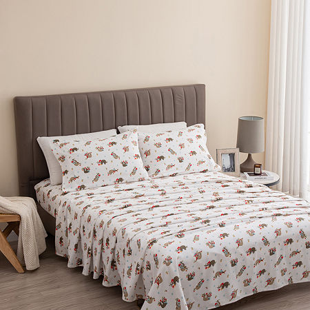 Click here for Linery Cotton Holiday Print Flannel Wrinkle Resist... prices