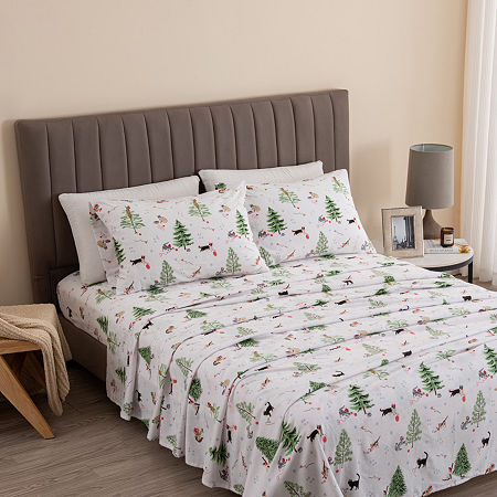 Click here for Linery Cotton Holiday Print Flannel Wrinkle Resist... prices