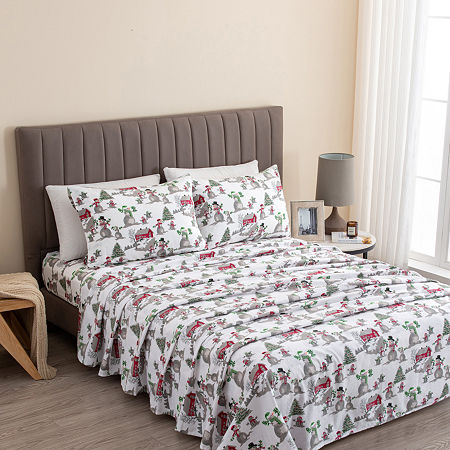 Click here for Linery Cotton Holiday Print Flannel Wrinkle Resist... prices