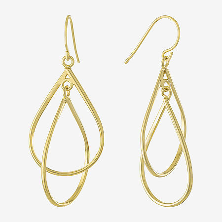 Click here for Athra Gold Over Brass Pear Shaped Drop Earrings prices
