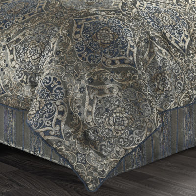 Queen Street Wallace Blue 4-pc. Jacquard Extra Weight Comforter Set ...