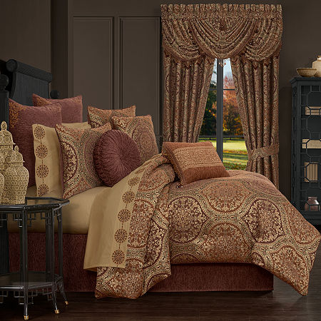 J Queen New York Harvest Moon Damask 4-Pc. Comforter Set  King - Harvest