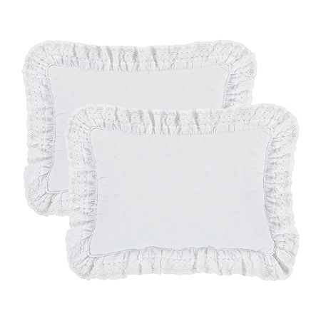 Piper & Wright Samantha Quilted Sham  King - White