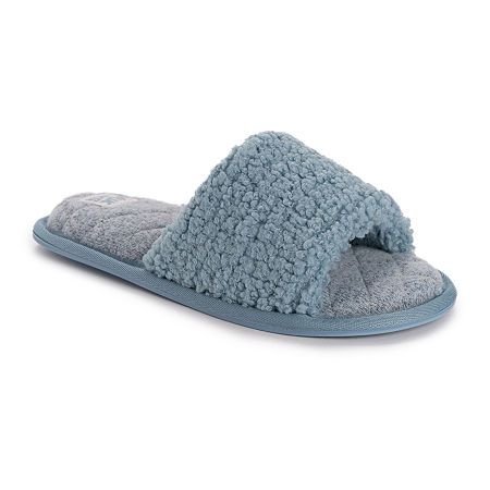 Muk Luks Womens Sariah Slide Slipper - Blue