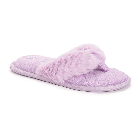 Click here for Muk Luks Womens Memory Foam Slip-On Slippers  Smal... prices