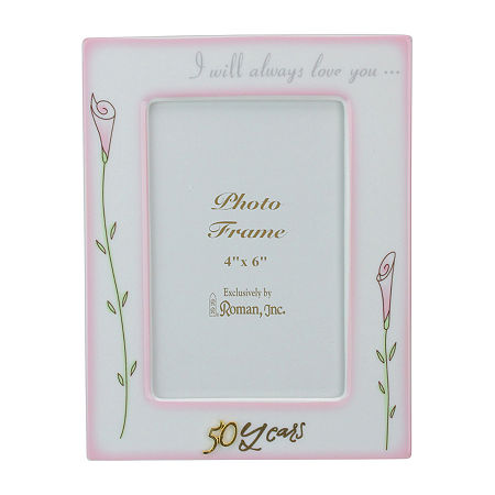 Click here for Roman 4 X 6 50th Wedding Anniversary 2pc Set Table... prices