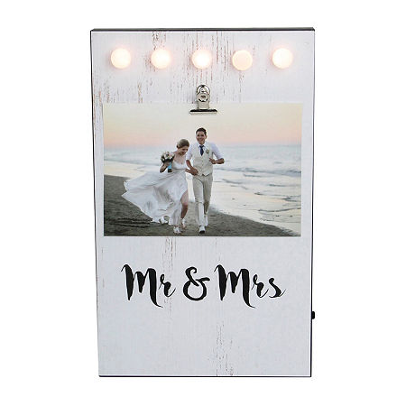 Click here for Northlight 4 X 6 Led Mr & Mrs Frame With Photo Cli... prices