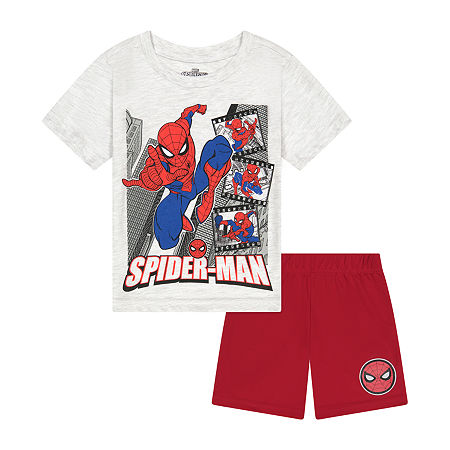 Click here for Toddler Boys 2-pc. Spiderman Short Set  3t  Gray prices