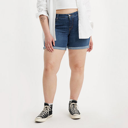 Click here for Levis Womens Plus Mid Length Short  24w  Blue prices