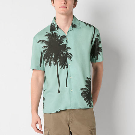 Click here for Arizona Mens Rayon Short Sleeve Button-Up Shirt  S... prices